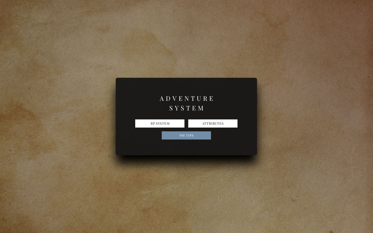 The Adventure System